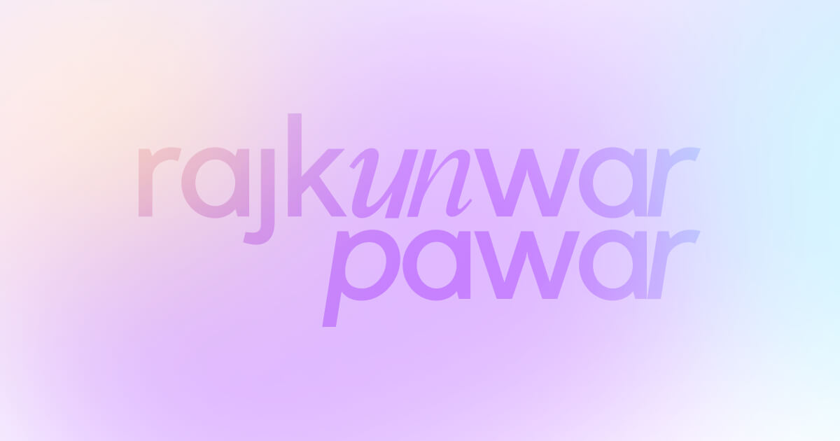 Rajkunwar Pawar | Retail brand experience designer